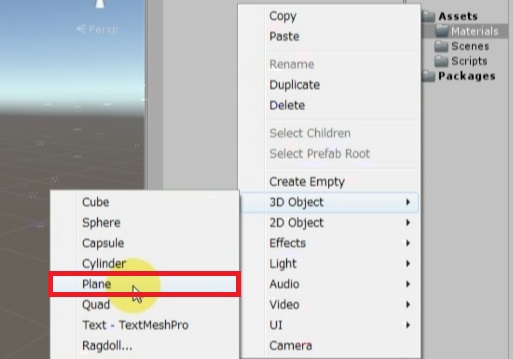 【Unity】Planeで地面を簡単に作る方法